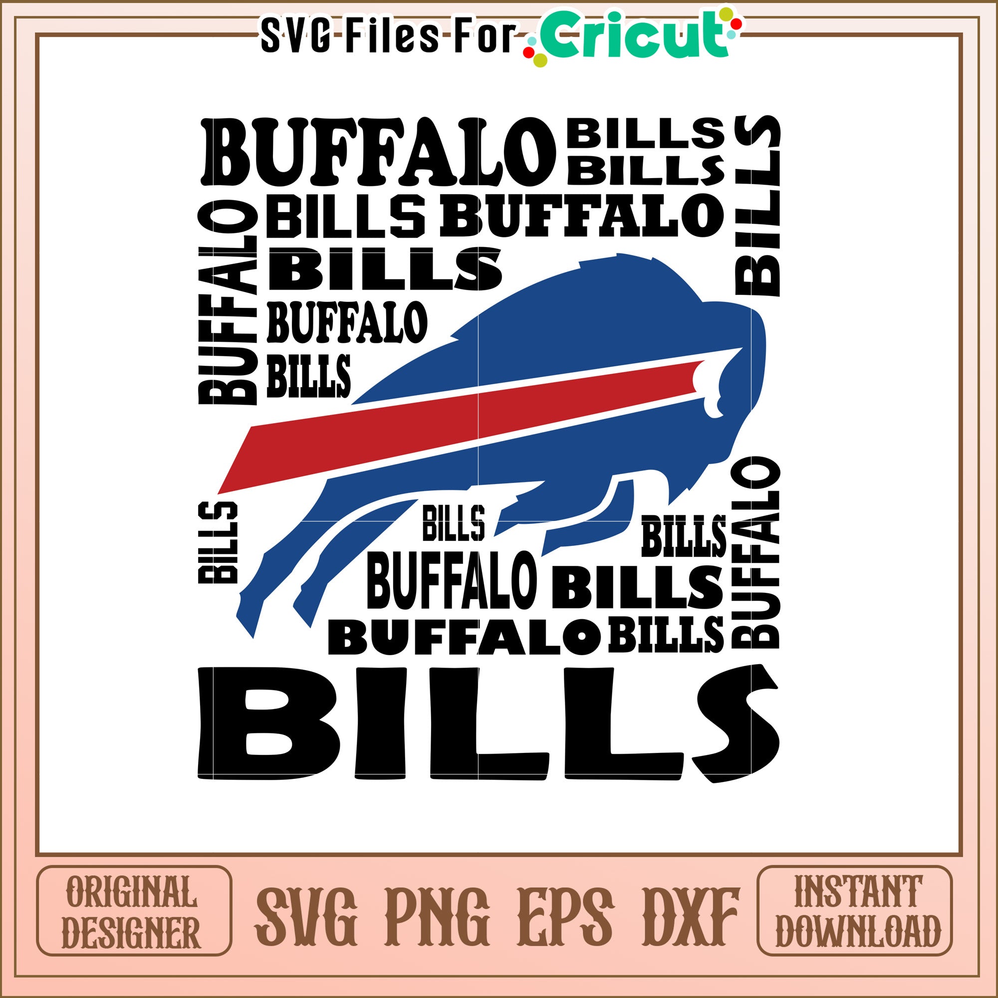 Buffalo Bills SVG Design Bold Sports Emblem Art – svg files for cricut