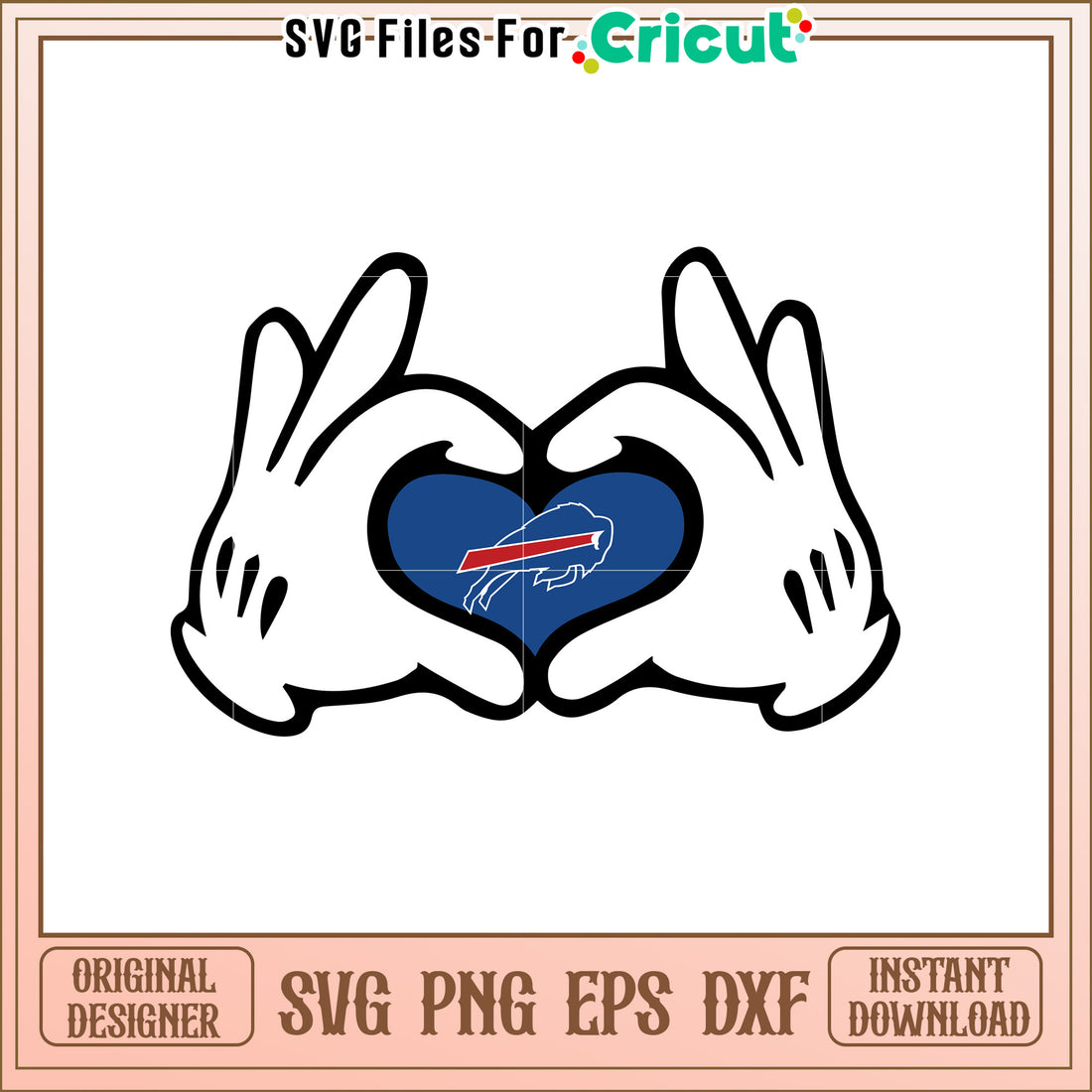 Buffalo Bills SVG Heart Design – svg files for cricut
