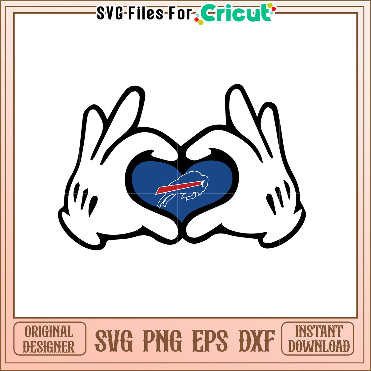 Buffalo Bills SVG Heart Design – svg files for cricut