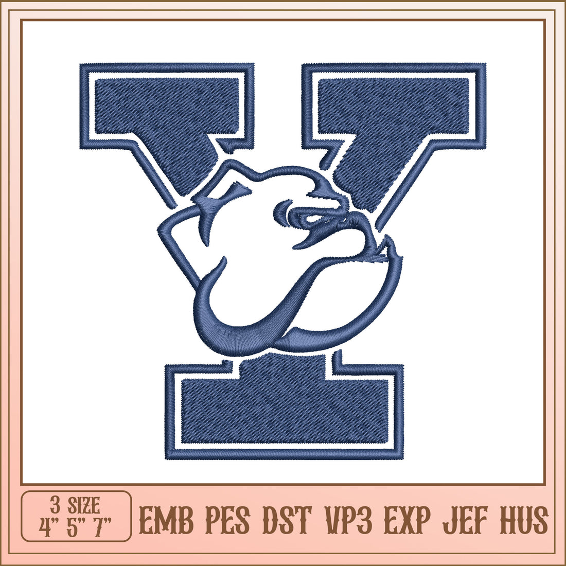 Bulldog Letter Y Embroidery Design – svg files for cricut