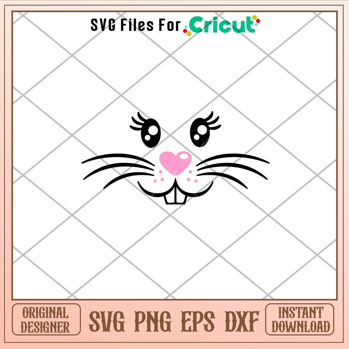Bunny Face Girl Svg, Easter Bunny Faces – svg files for cricut