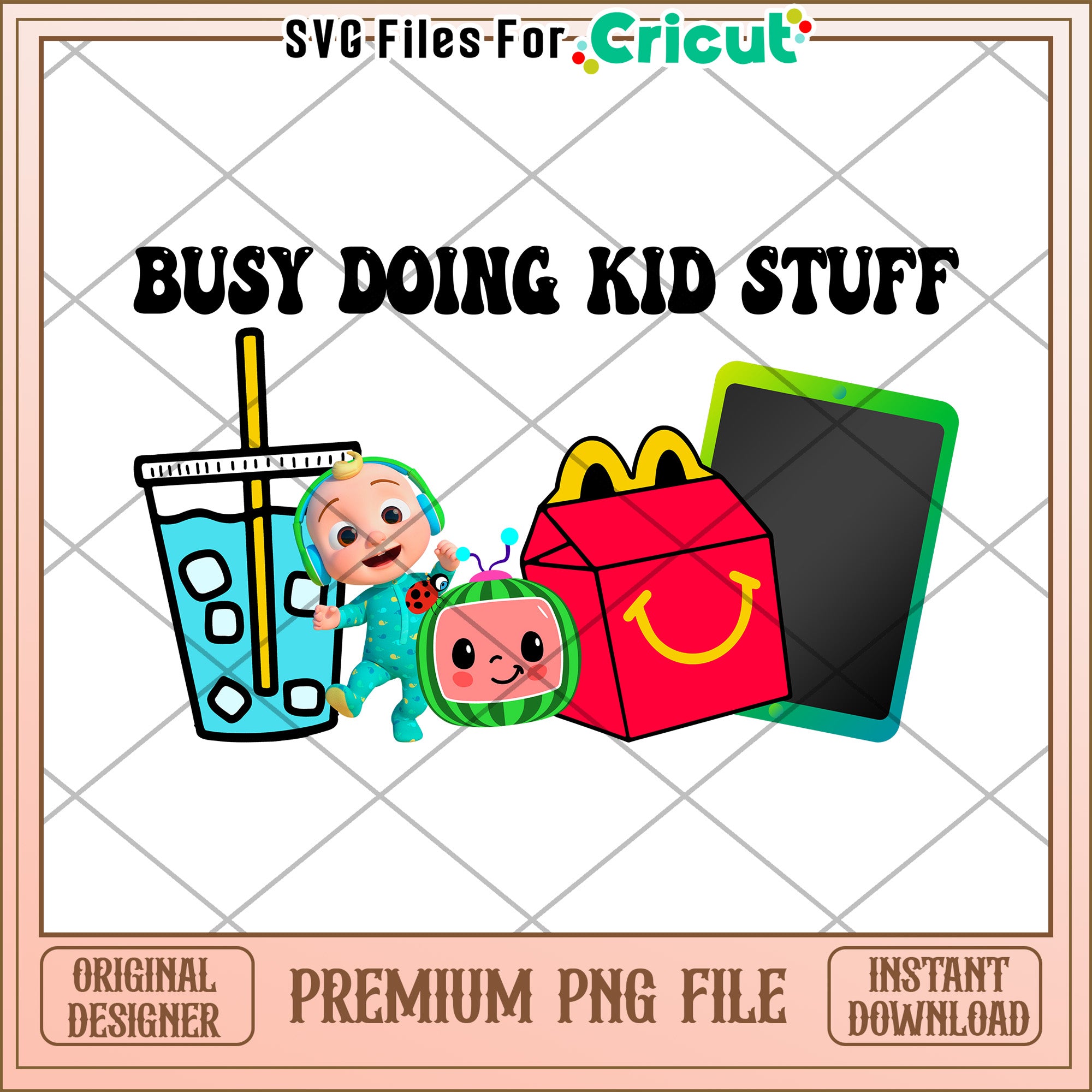 Busy Kid PNG Sublimation Design – svg files for cricut