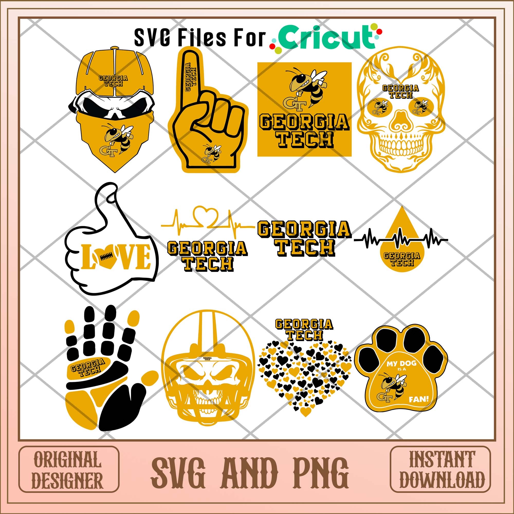 Georgia tech hand svg, Georgia tech svg bundle, NCAA svg – svg files ...
