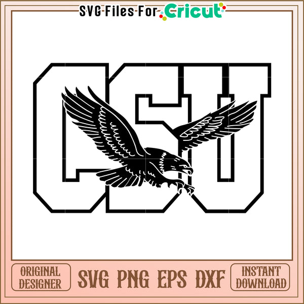 CSU Eagle Logo SVG File for Cricut, Perfect for Custom Apparel and Dec ...