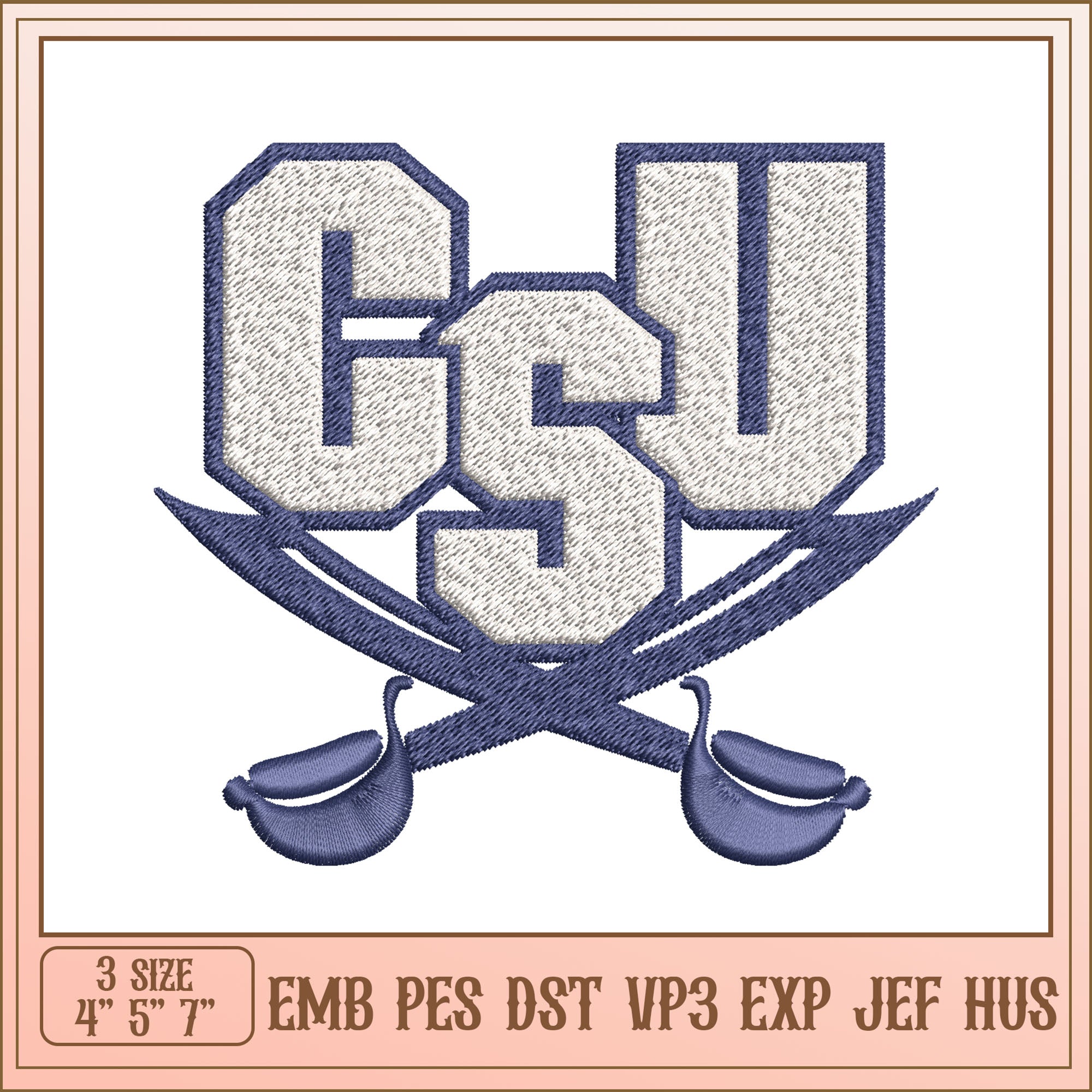 CSU Pirates Embroidery Design – svg files for cricut