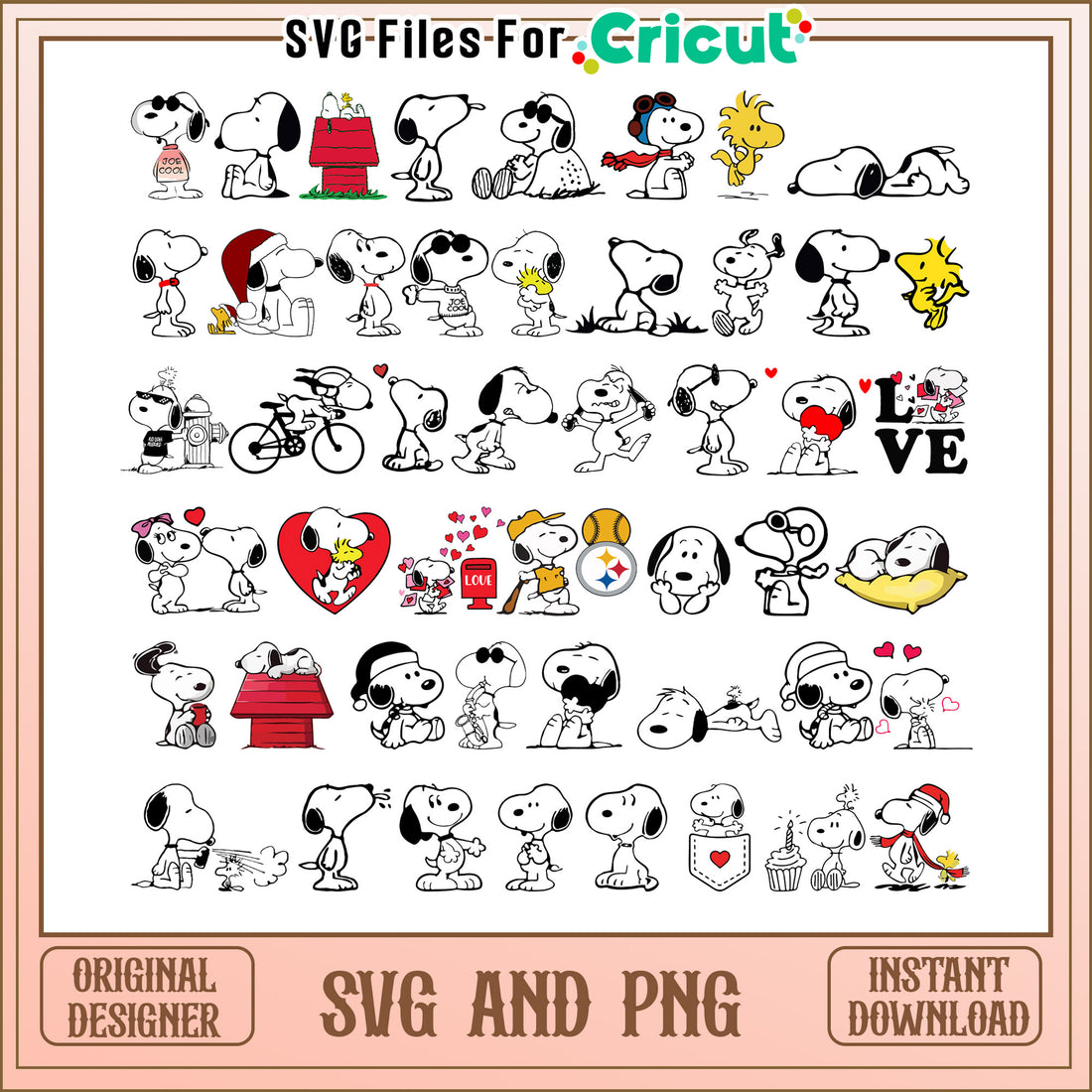 Cartoon snoopy bundle svg, snoopy dog cartoon svg, snoopy svg – svg ...