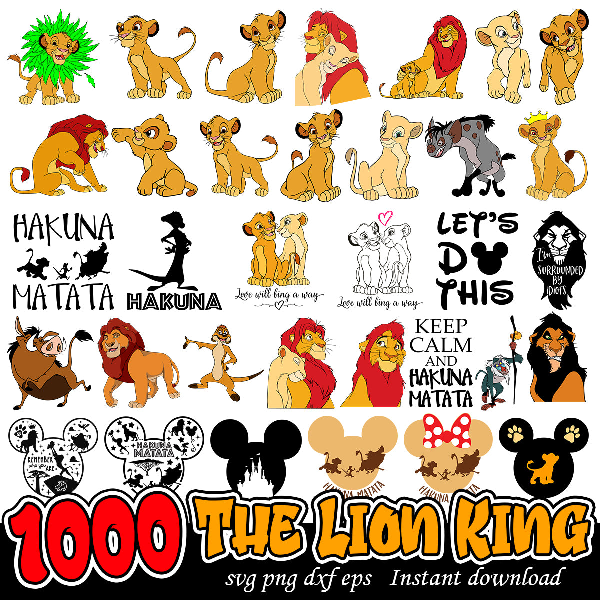 The Lion King svg bundle, Disney Lion King svg bundle – svg files for ...