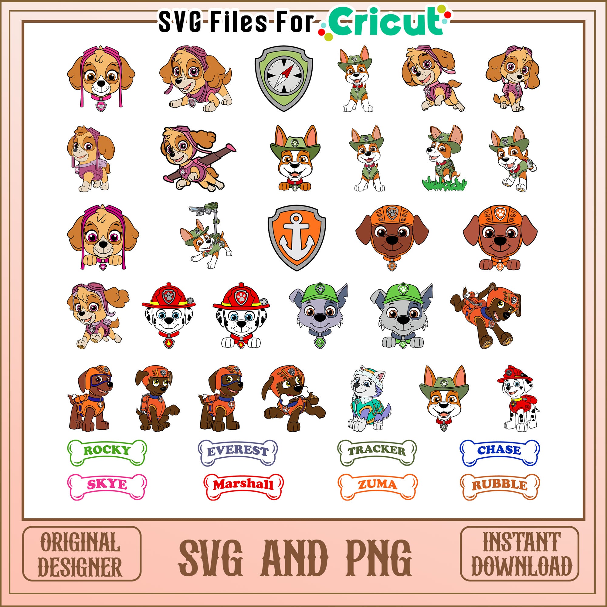 Paw patrol cartoon svg bundle, paw patrol svg, cartoon svg – svg files ...