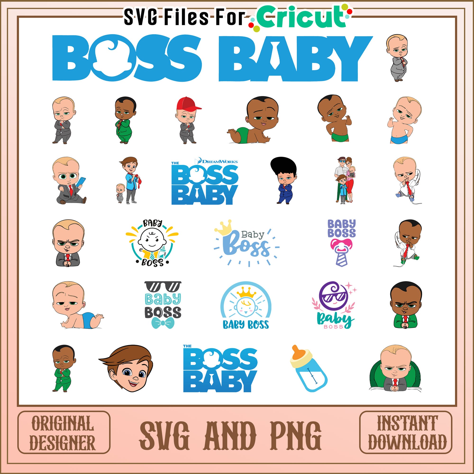 The baby boss bundle design svg, the baby boss svg, cartoon svg – svg ...
