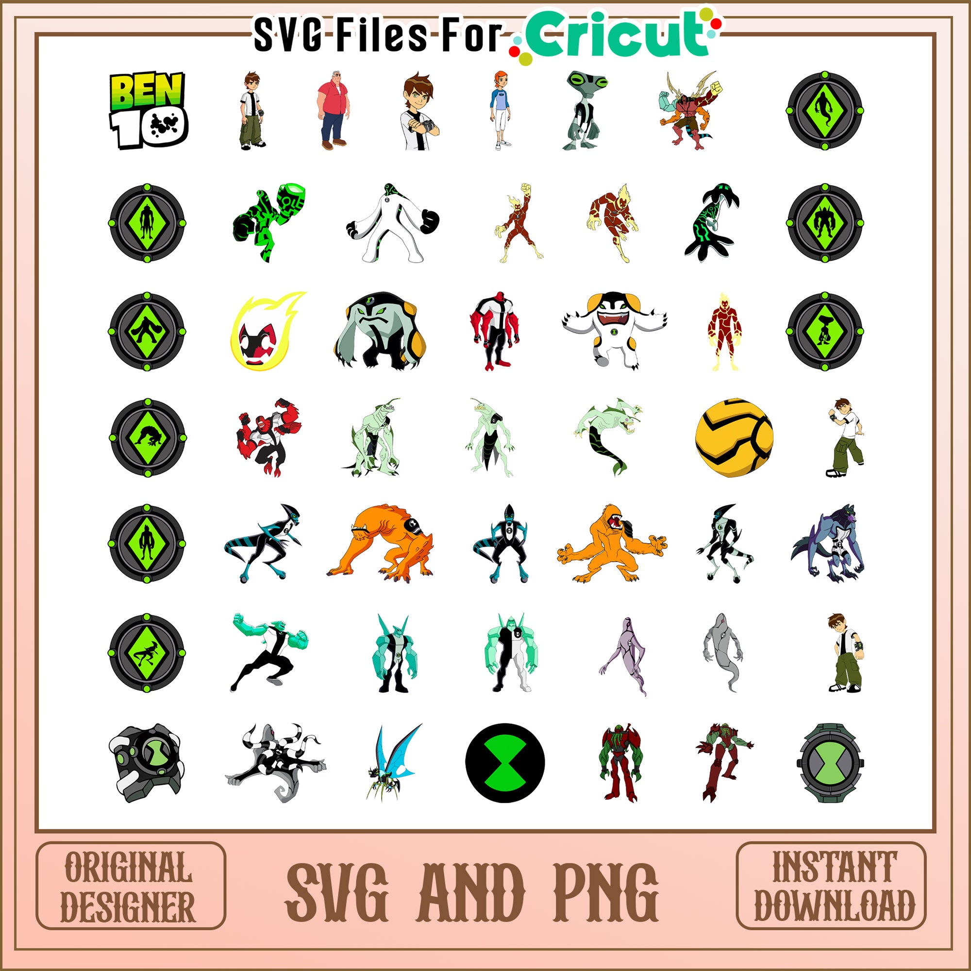 Ben ten members bundle design svg, ben ten cartoons svg, – svg files ...