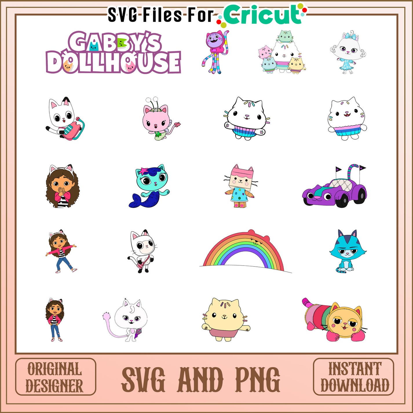 Gabby’s dollhouse bundle svg, gabby's dollhouse characters svg – svg ...