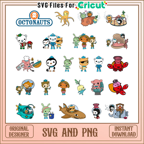 Octonauts characters bundle design svg, octonauts cartoon svg – svg ...