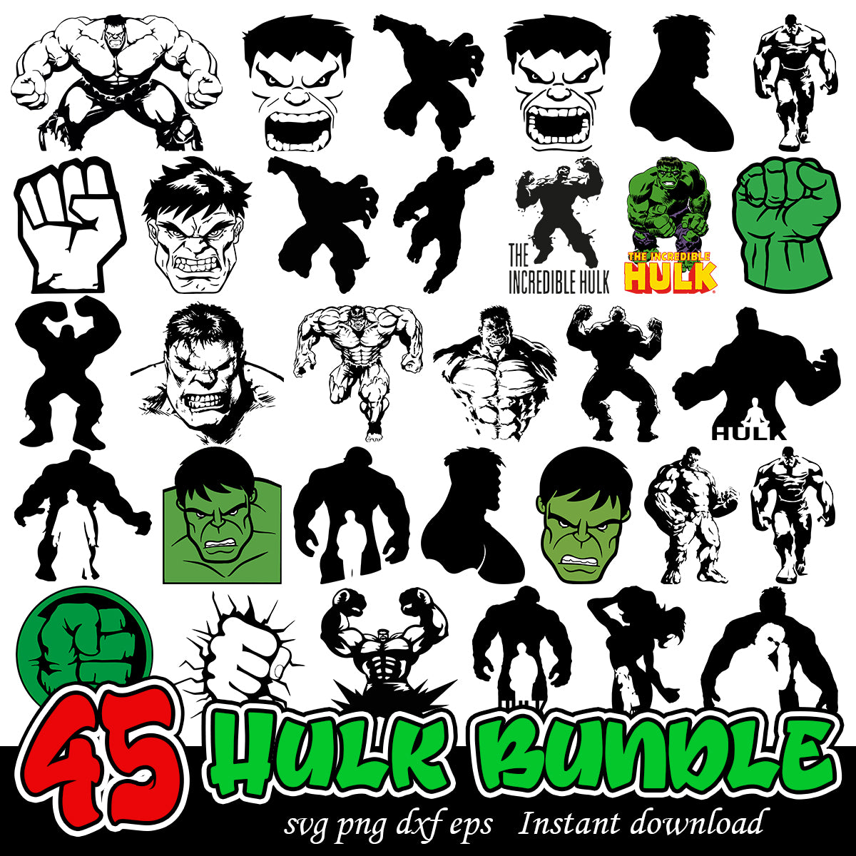 Hulk Bundle svg, Marvels movies character svg bundle – svg files for cricut