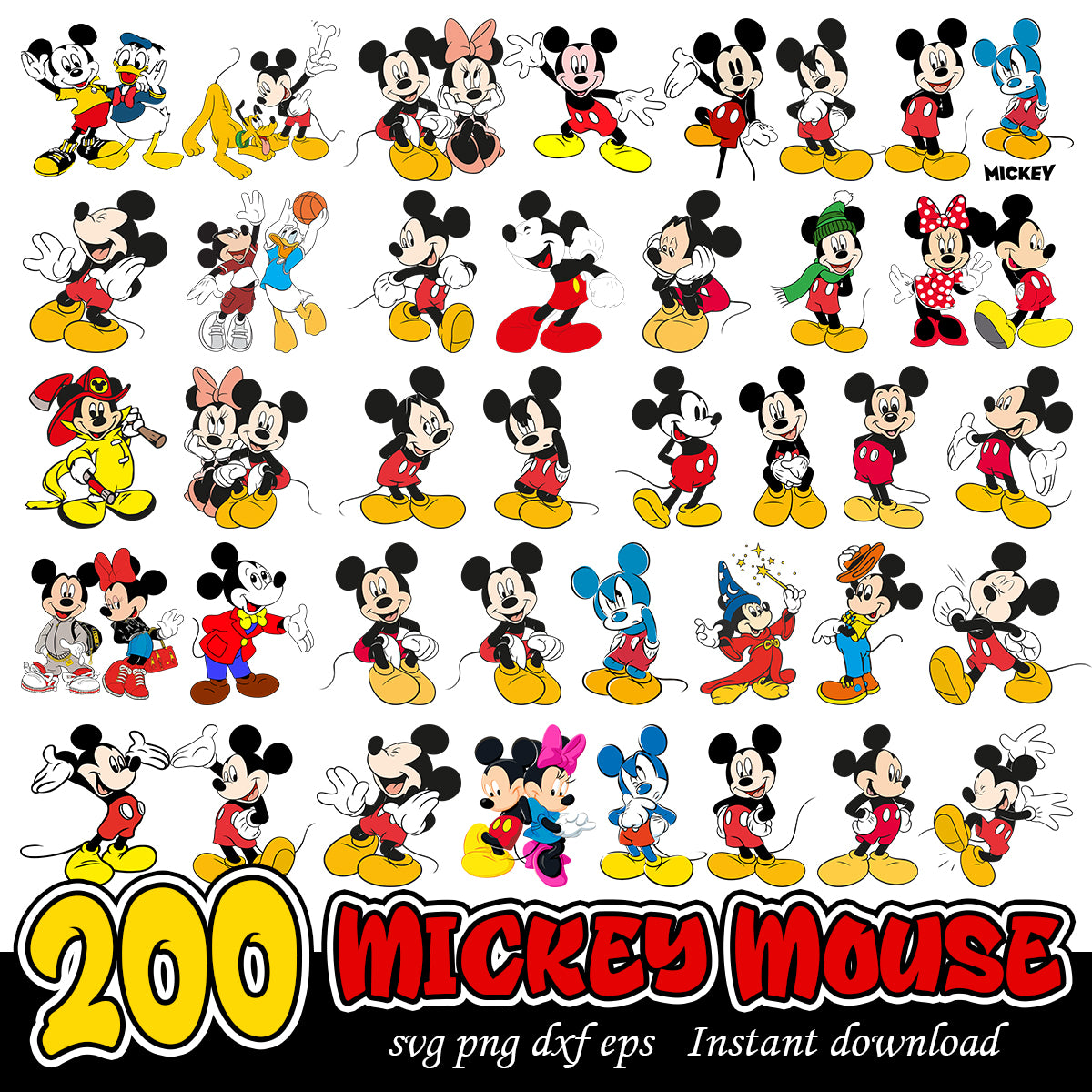 Mickey Mouse svg Bundle, Disney Mickey mouse svg bundle – svg files for ...