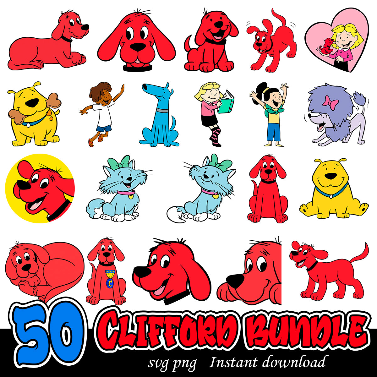 Clifford svg bundle, Clifford the Big Red Dog svg bundle – svg files ...