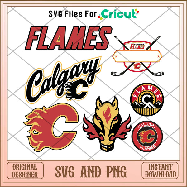 Calgary Flames svg, Calgary Flames svg bundle, NHL svg – svg files for ...
