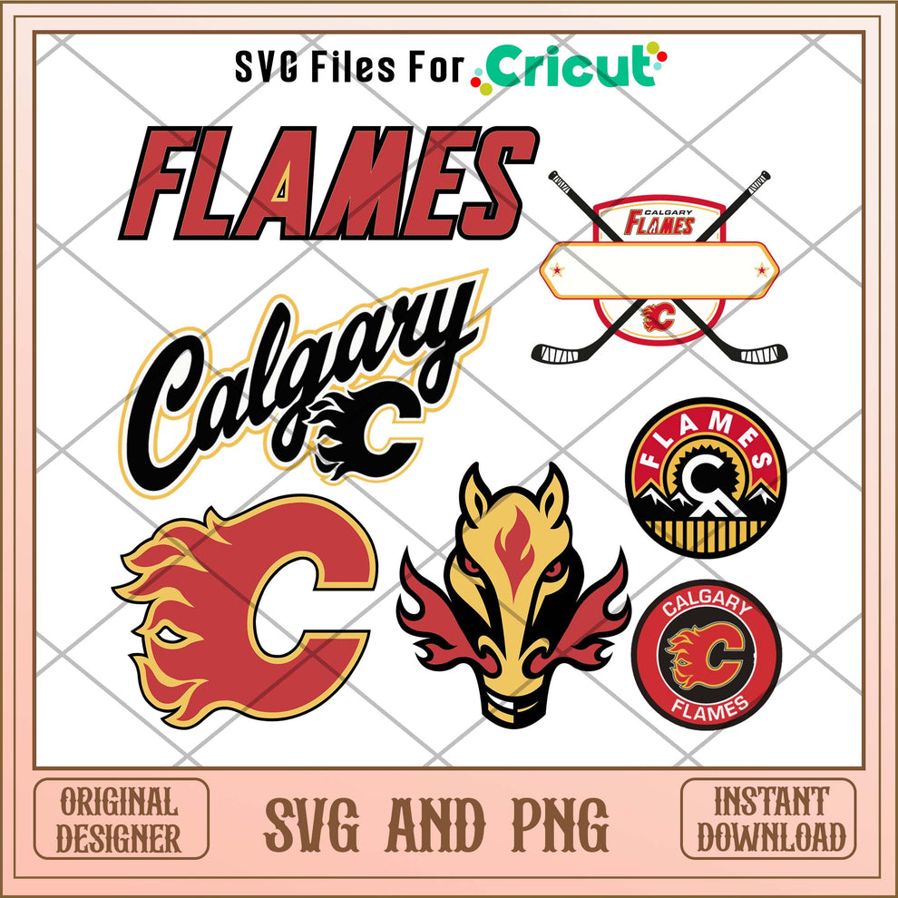 Calgary Flames svg, Calgary Flames svg bundle, NHL svg – svg files for ...