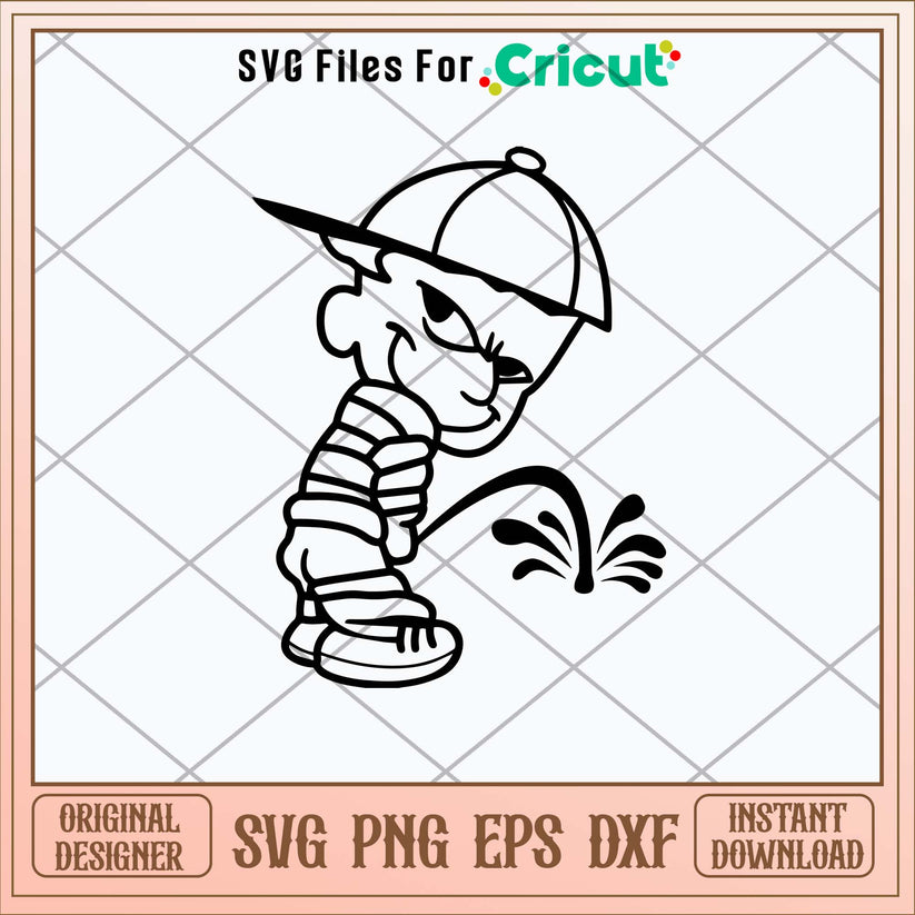 Calvin Boy Peeing Svg-Svgfilesforcricut – svg files for cricut