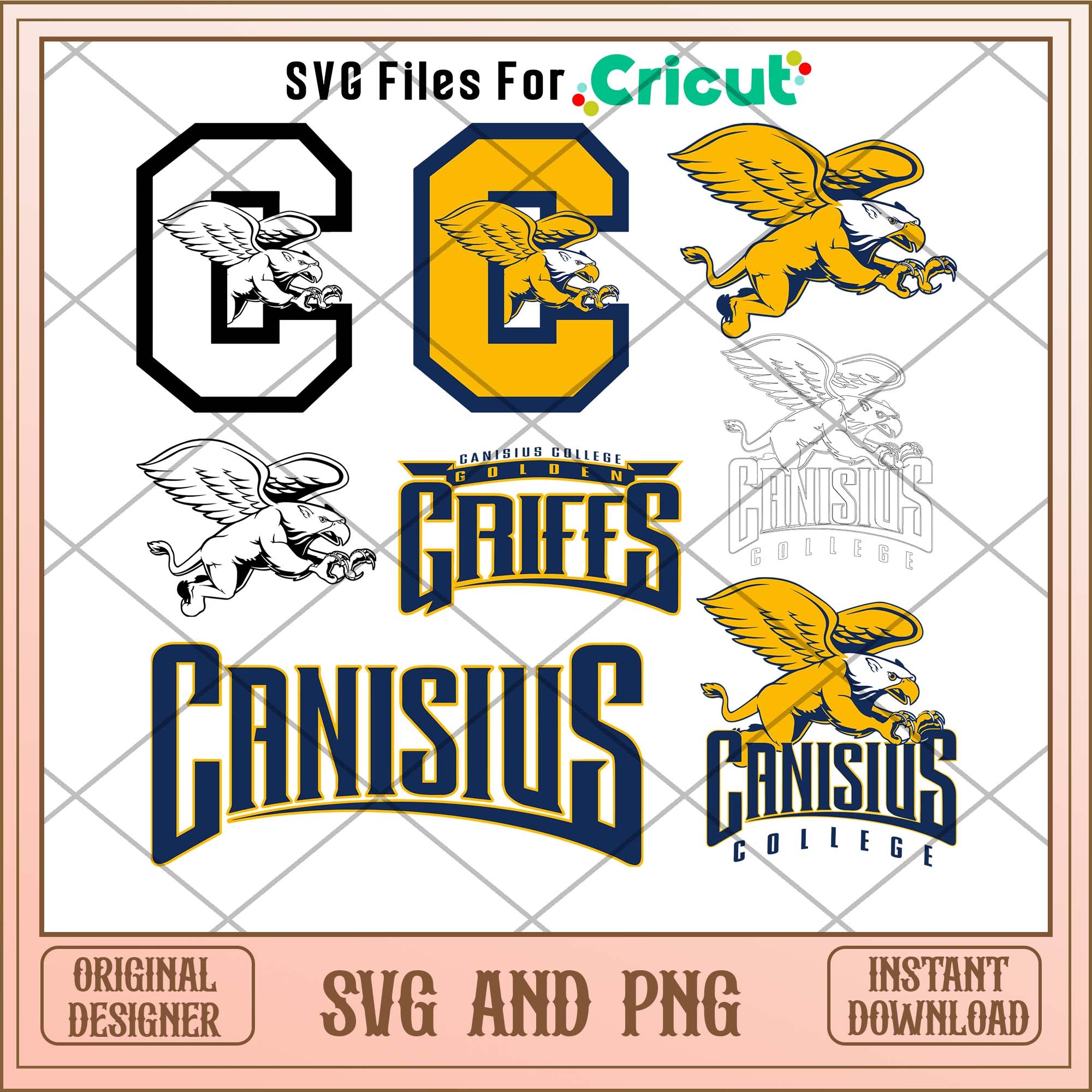 Canisius Golden Griffins svg, Canisius Golden Griffins svg bundle, NCA ...