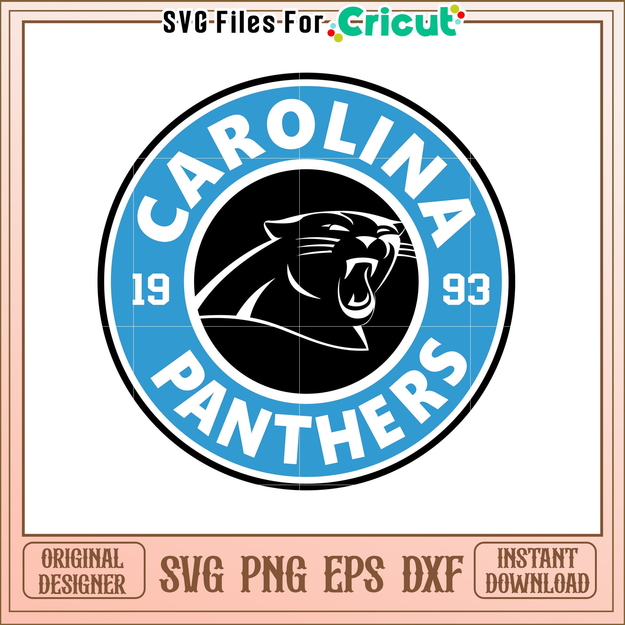 Carolina Panthers Logo SVG Design – svg files for cricut