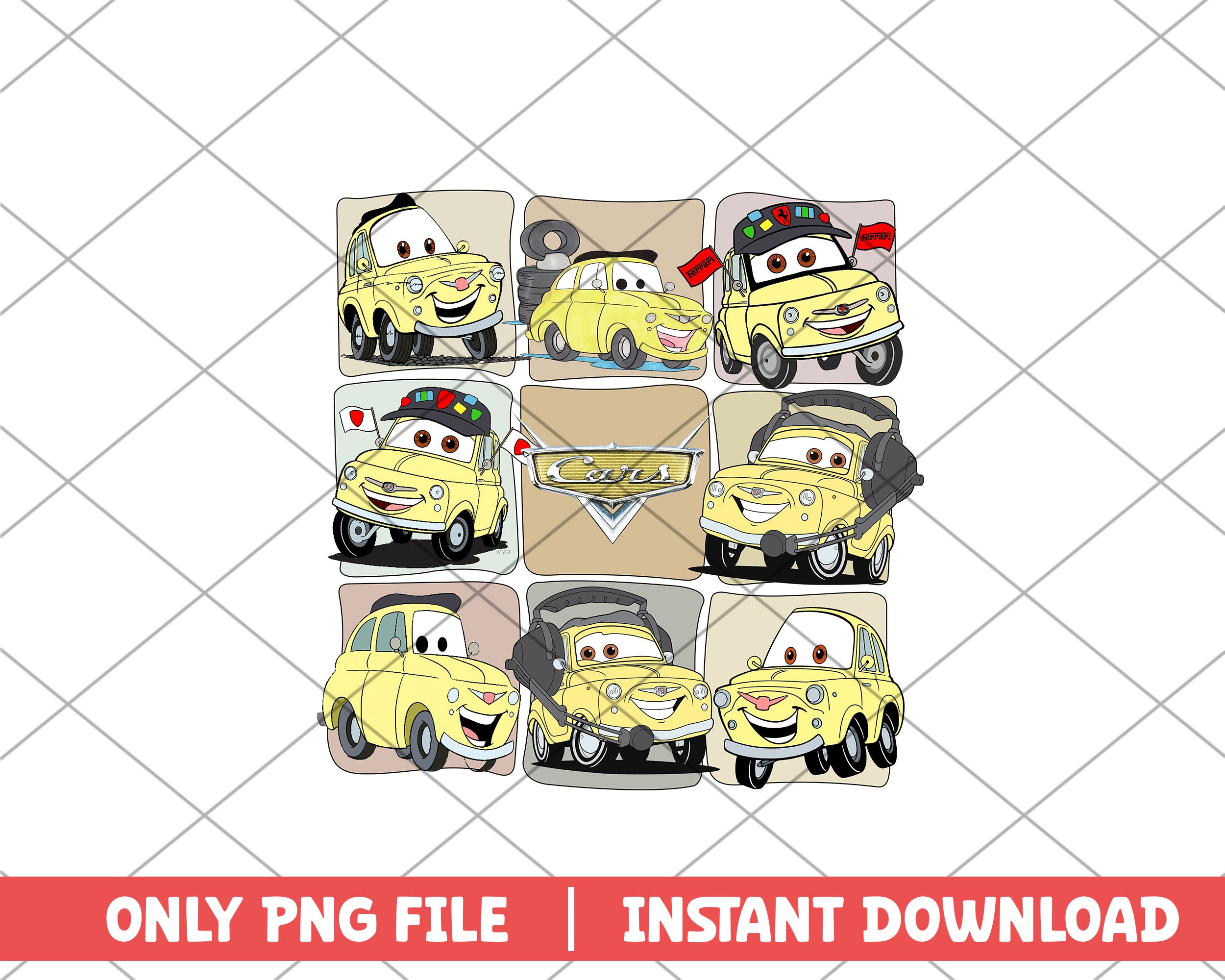 Cars luigi disney png – svg files for cricut