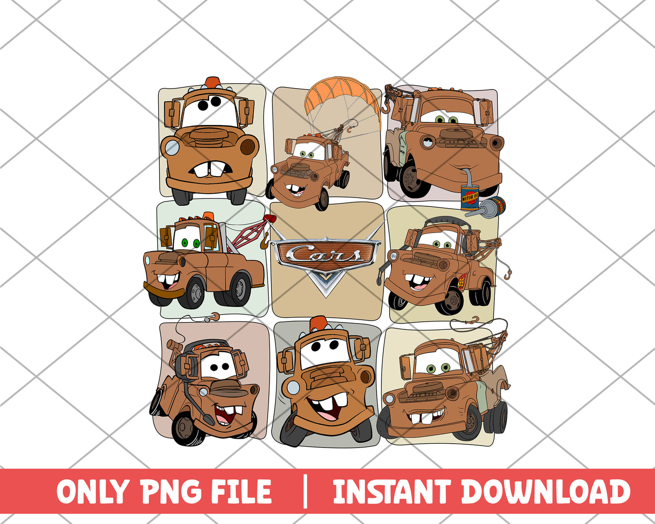 Cars mater disney png – svg files for cricut