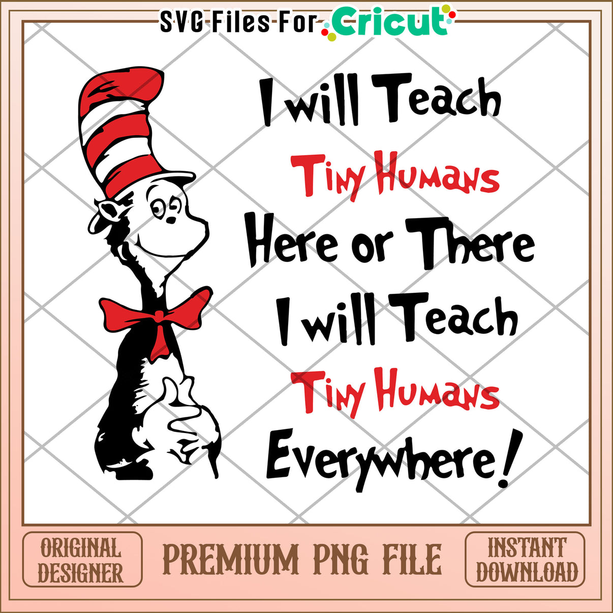 Cat in the Hat Teacher PNG – svg files for cricut