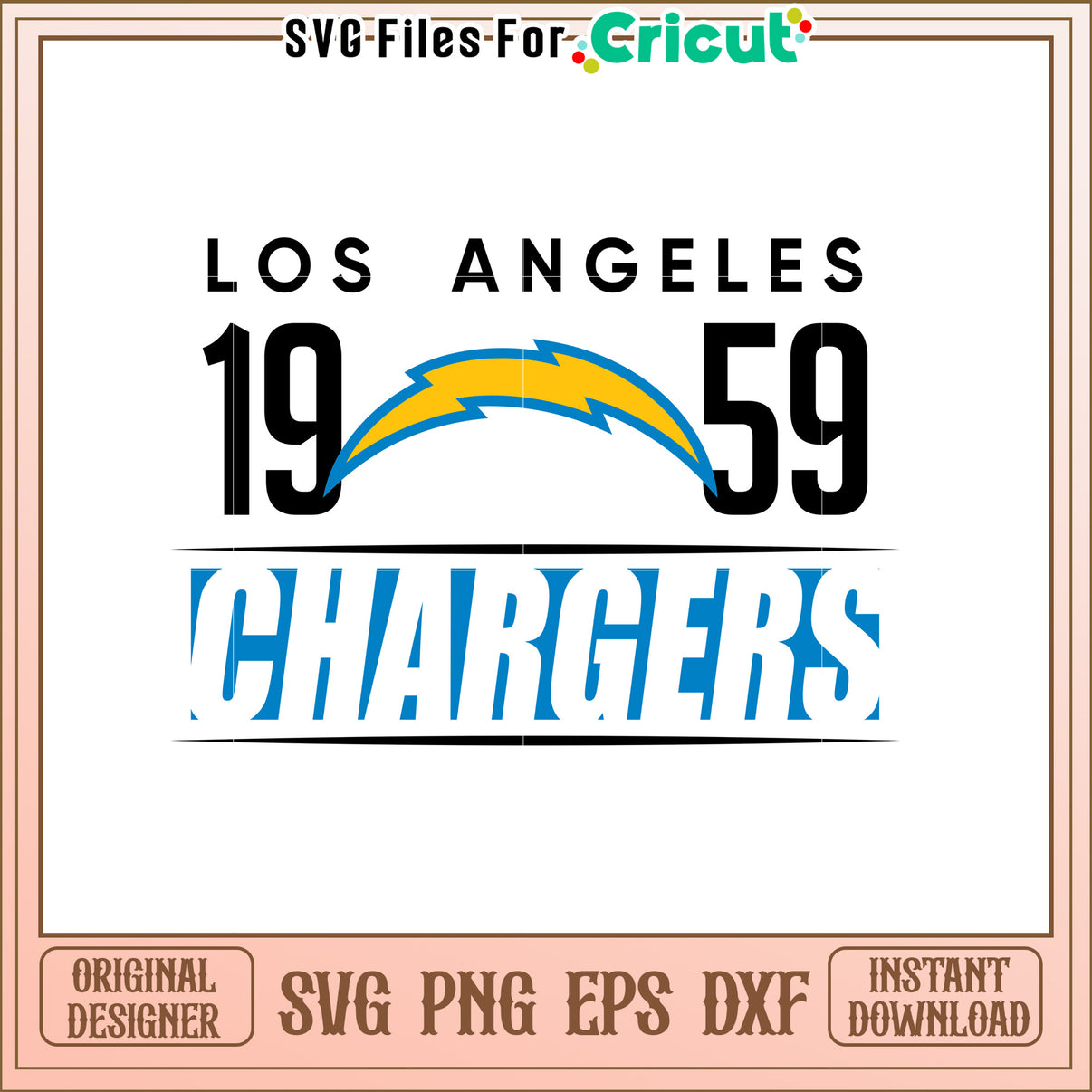 Chargers Logo SVG Design – svg files for cricut