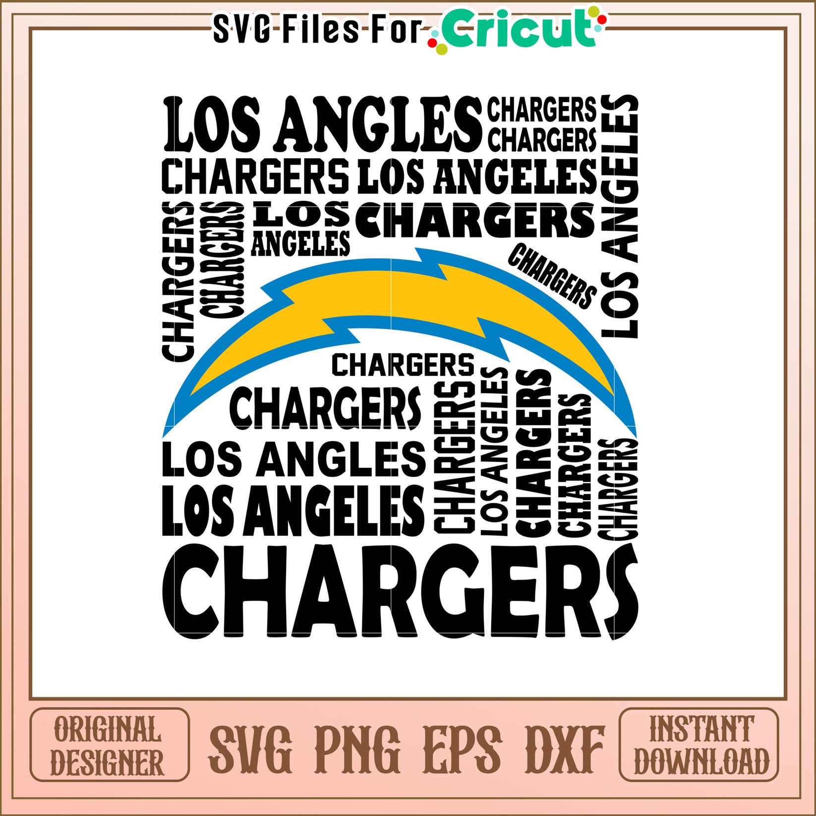 Chargers Logo SVG Design Download – svg files for cricut