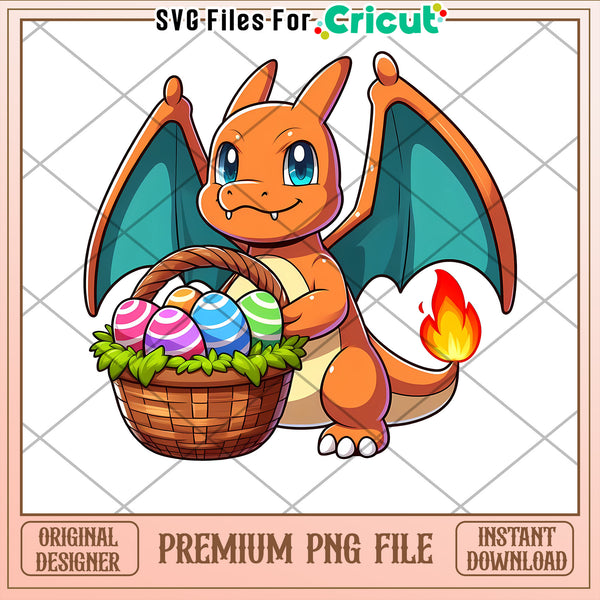 Charmander Easter PNG Cricut File – svg files for cricut