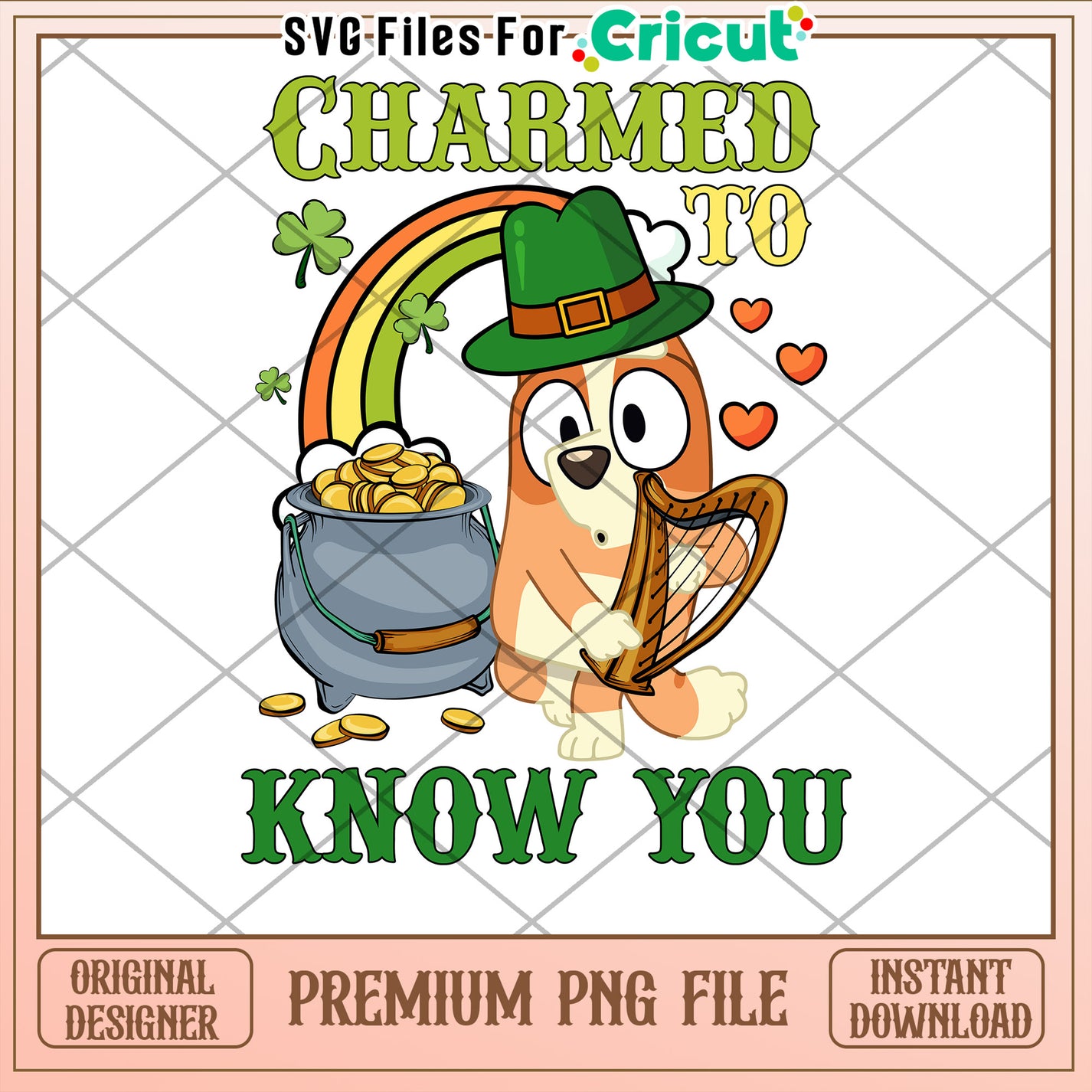 Charmed to Know You St Patricks PNG – svg files for cricut