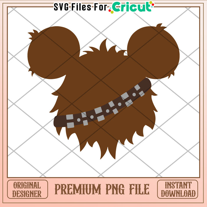 Chewbacca Mickey Mouse PNG Cricut File – svg files for cricut