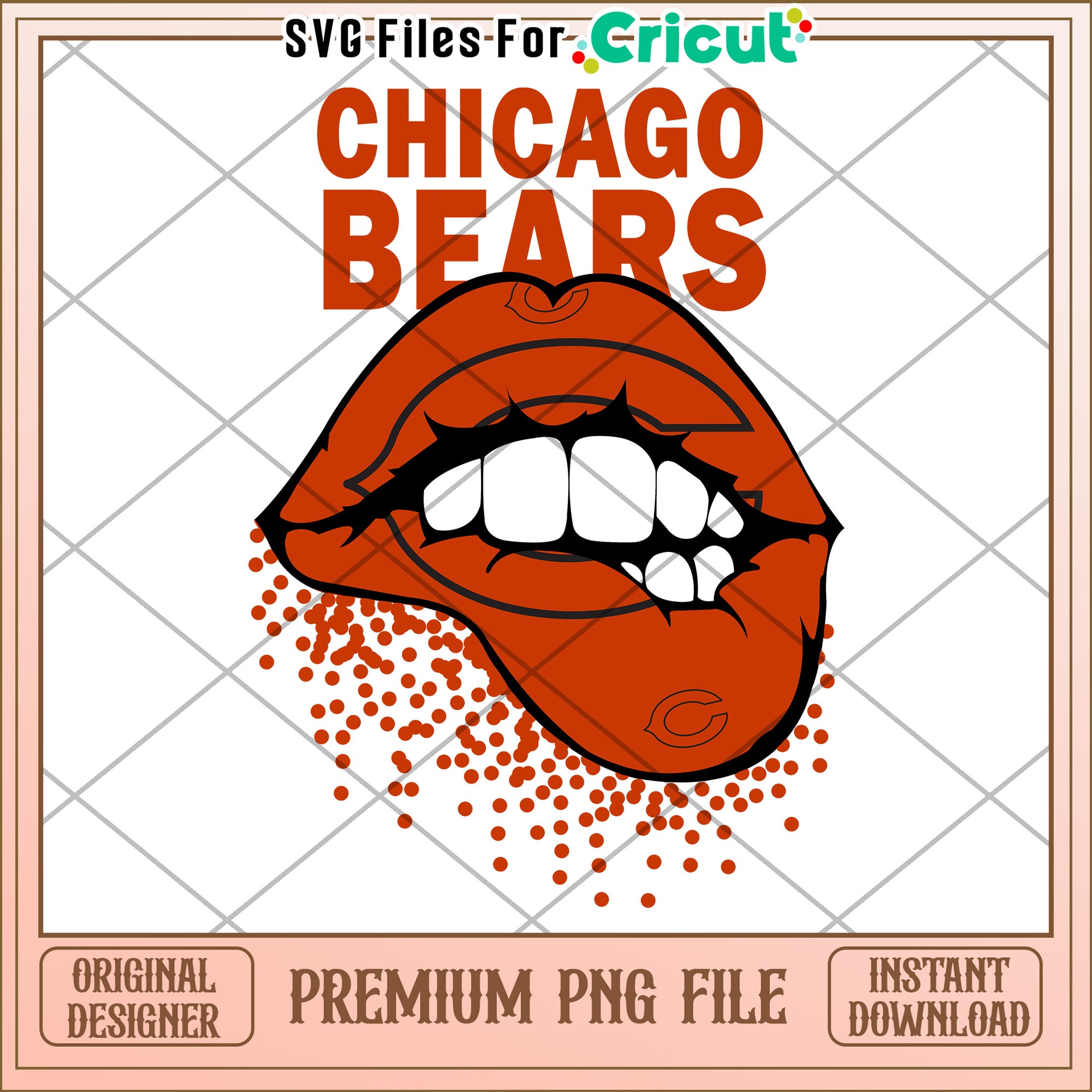 Chicago Bears Lip Art PNG File, Perfect for Cricut Projects – svg files ...