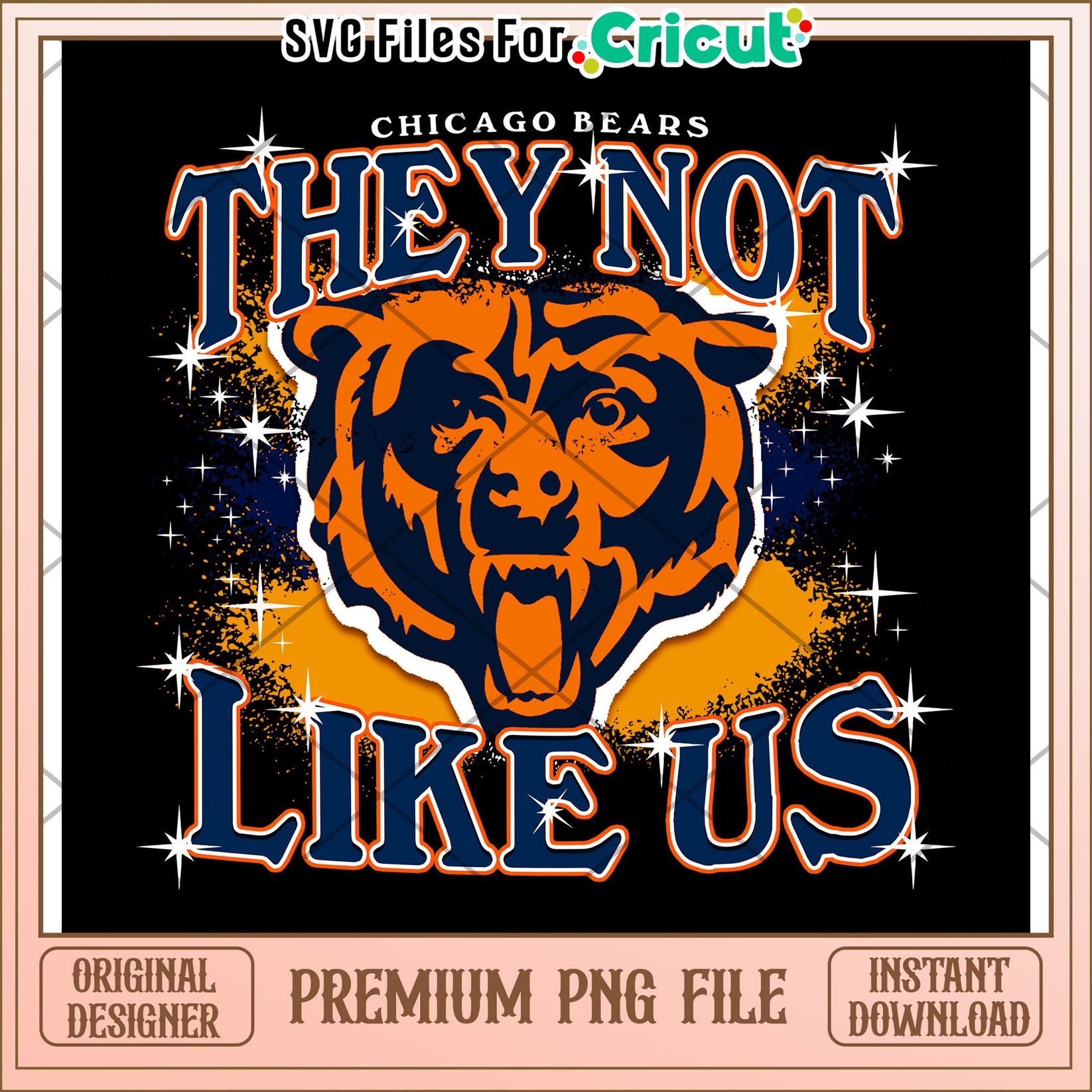 Chicago Bears They Not Like Us PNG File, Perfect for Cricut Crafts ...