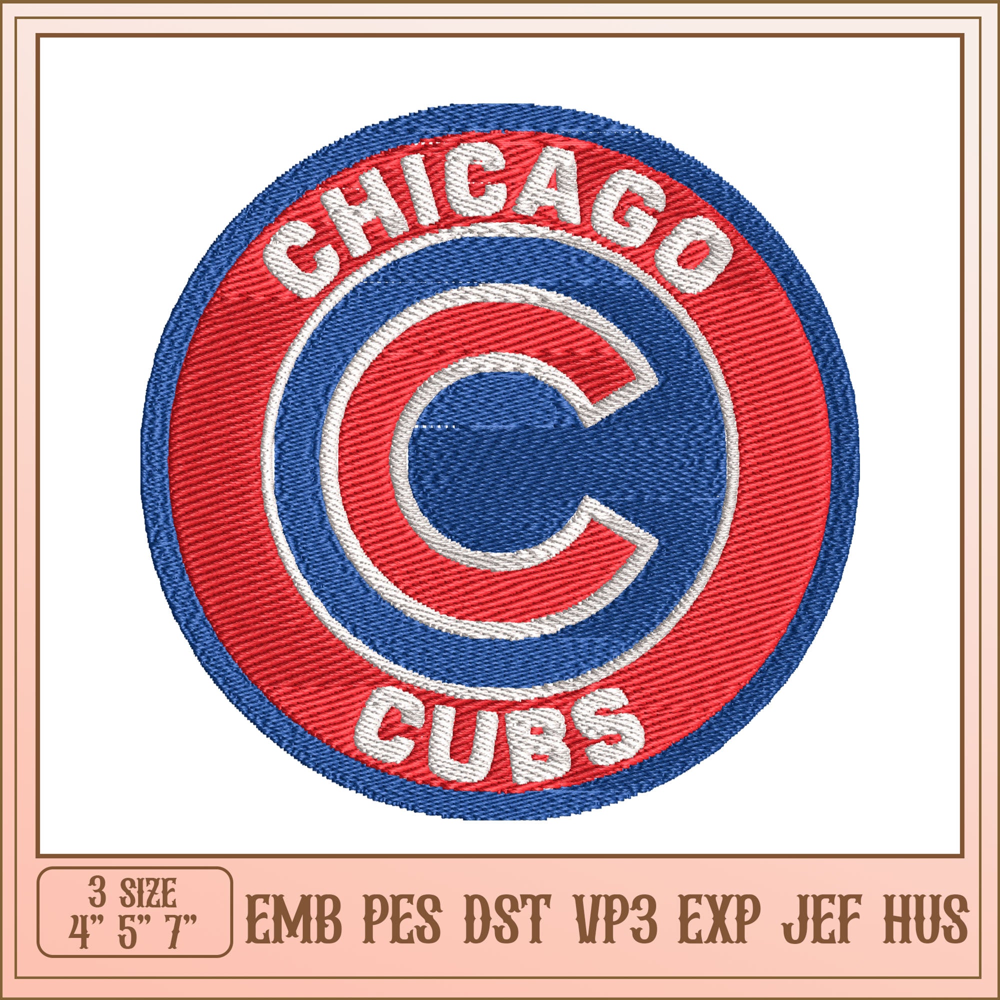 Chicago Cubs Embroidery Design – svg files for cricut