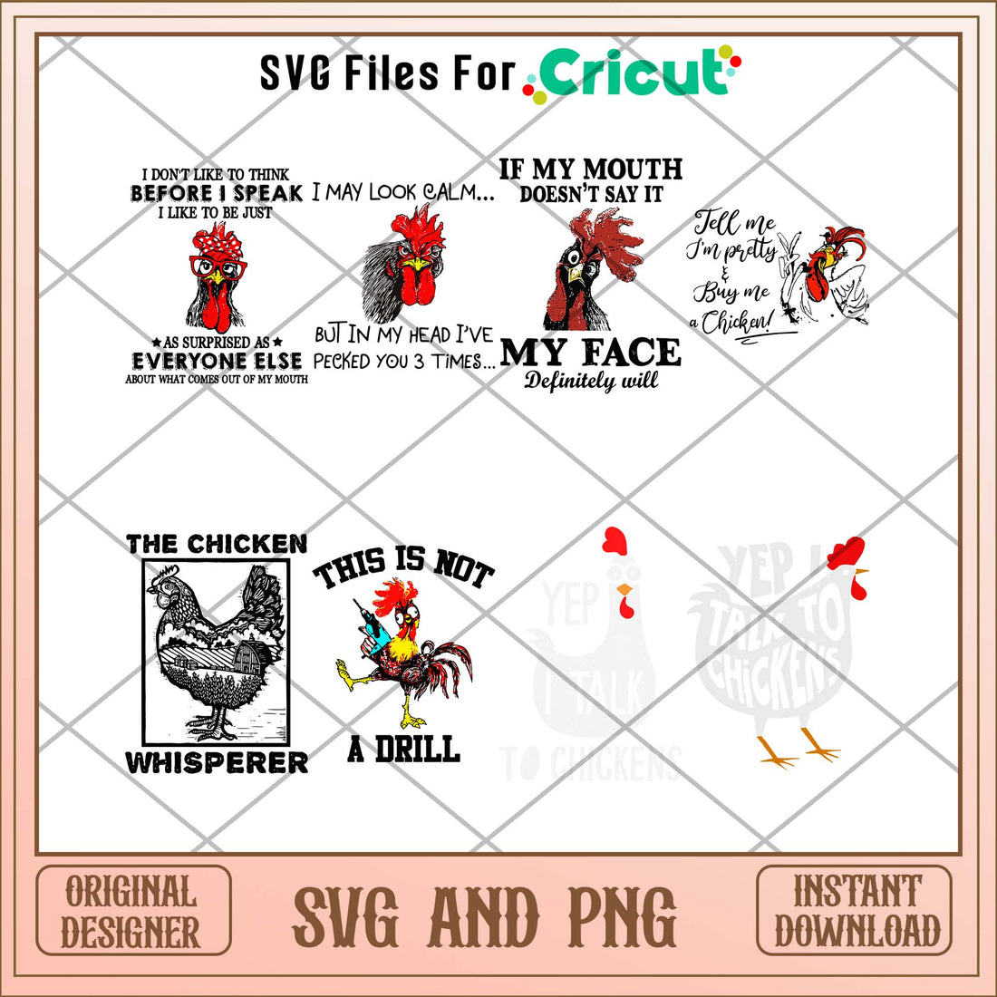 Speaking Chicken spirit svg bundle, Animal svg bundle - Svgfileforcric ...