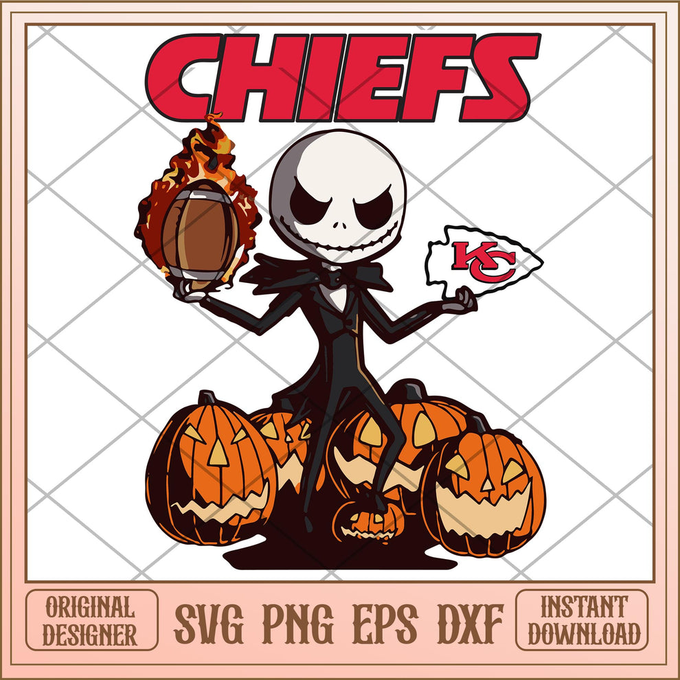 Chiefs Jack bundle svg, The Nightmare Before Christmas Svg, digital do ...