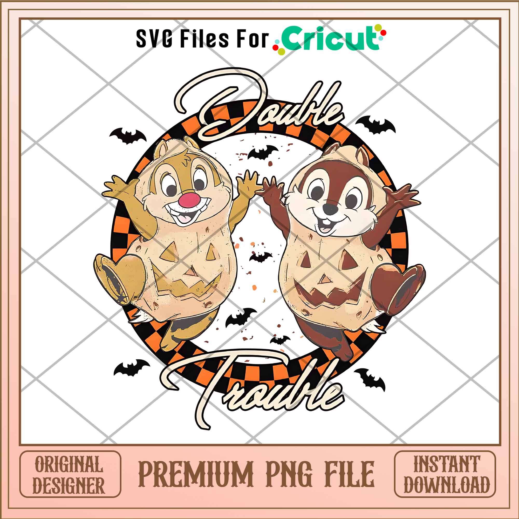 Chip and Dale Halloween png, Disney characters png, Digital Download ...