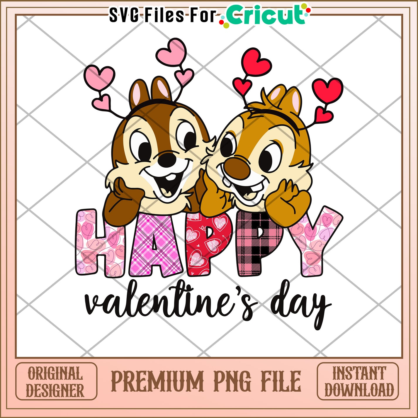 Chipmunk Valentines PNG Cricut Design – svg files for cricut