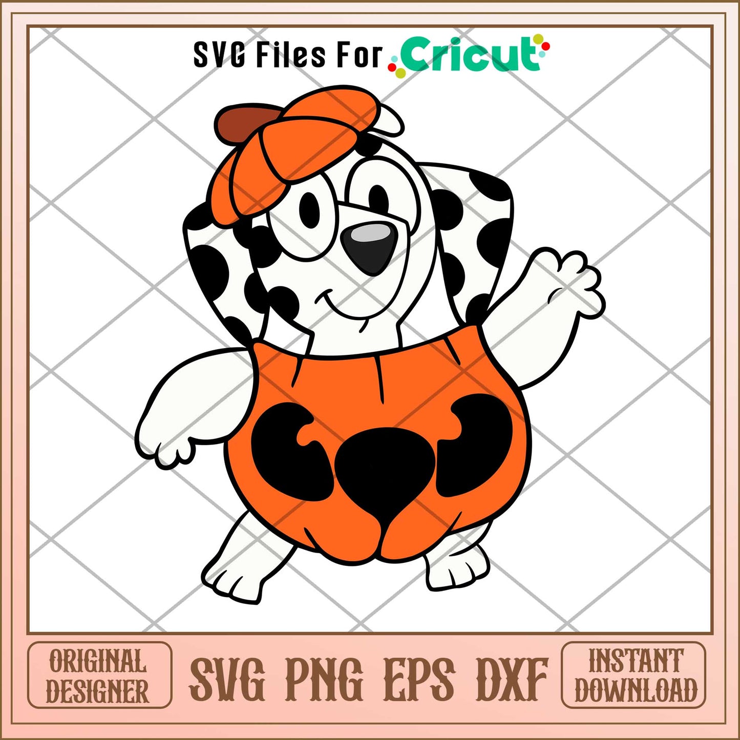 Chloe Dalmatian Pumpkin Svg, bluey characters svg, Digital Download ...