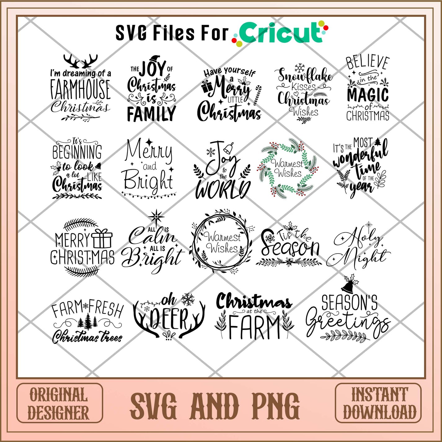 Christmas Farmhouse svg bundle, Christmas day svg - Svgfileforcricut ...