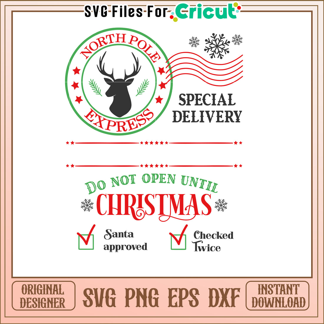 Christmas SVG North Pole Express Design – svg files for cricut