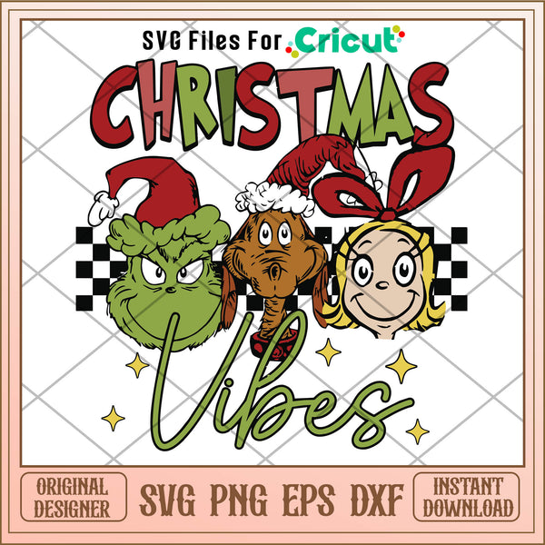 Christmas vibes grinch and friends svg, grinch movie cartoon svg – svg ...
