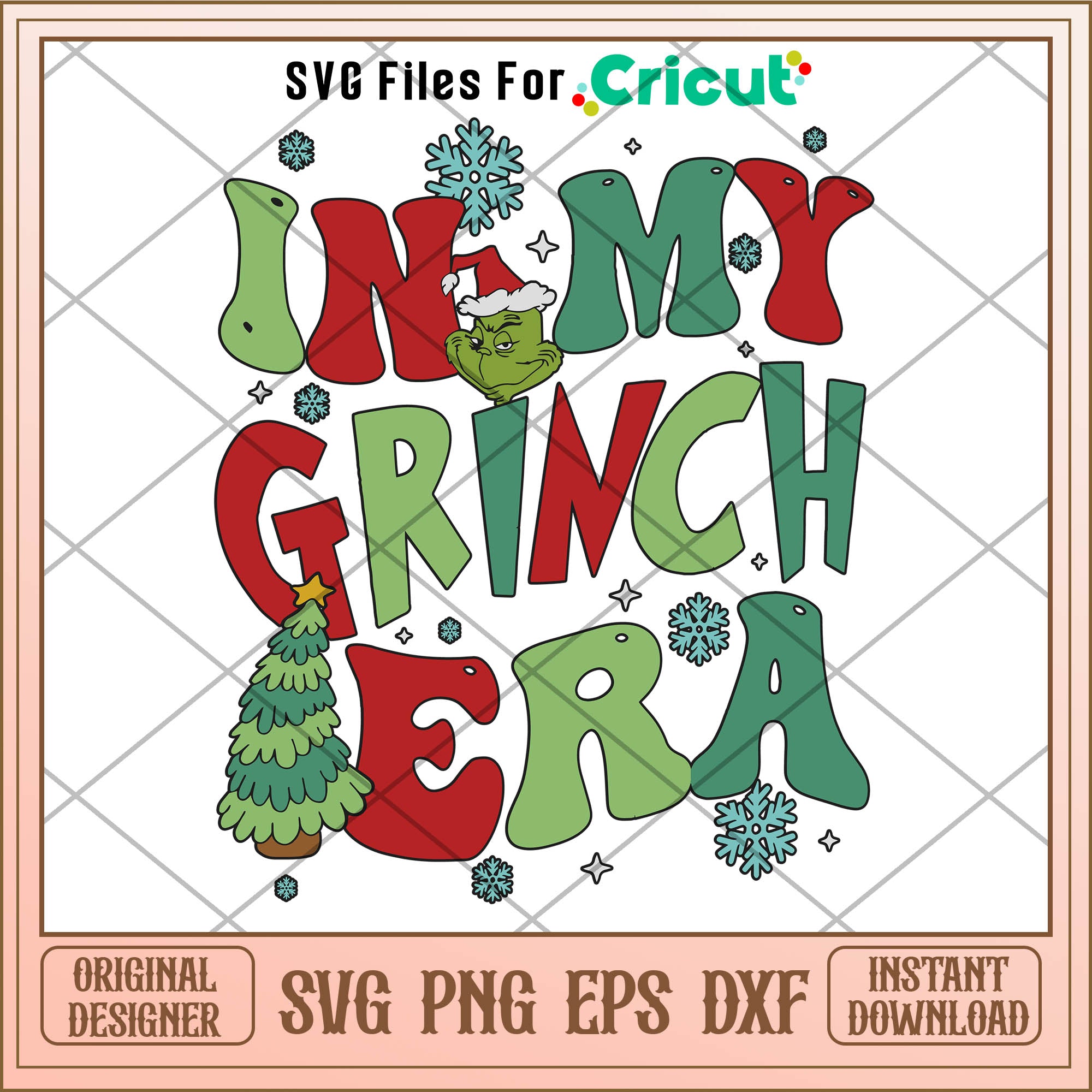 Christmas tree in my grinch era svg, grinch tree topper svg – svg files ...
