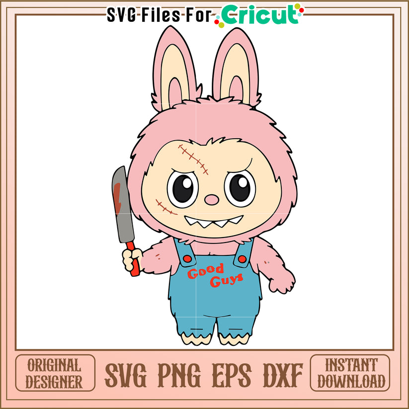 Chucky labubu svg, scary characters svg, halloween pumkin svg – svg files for cricut
