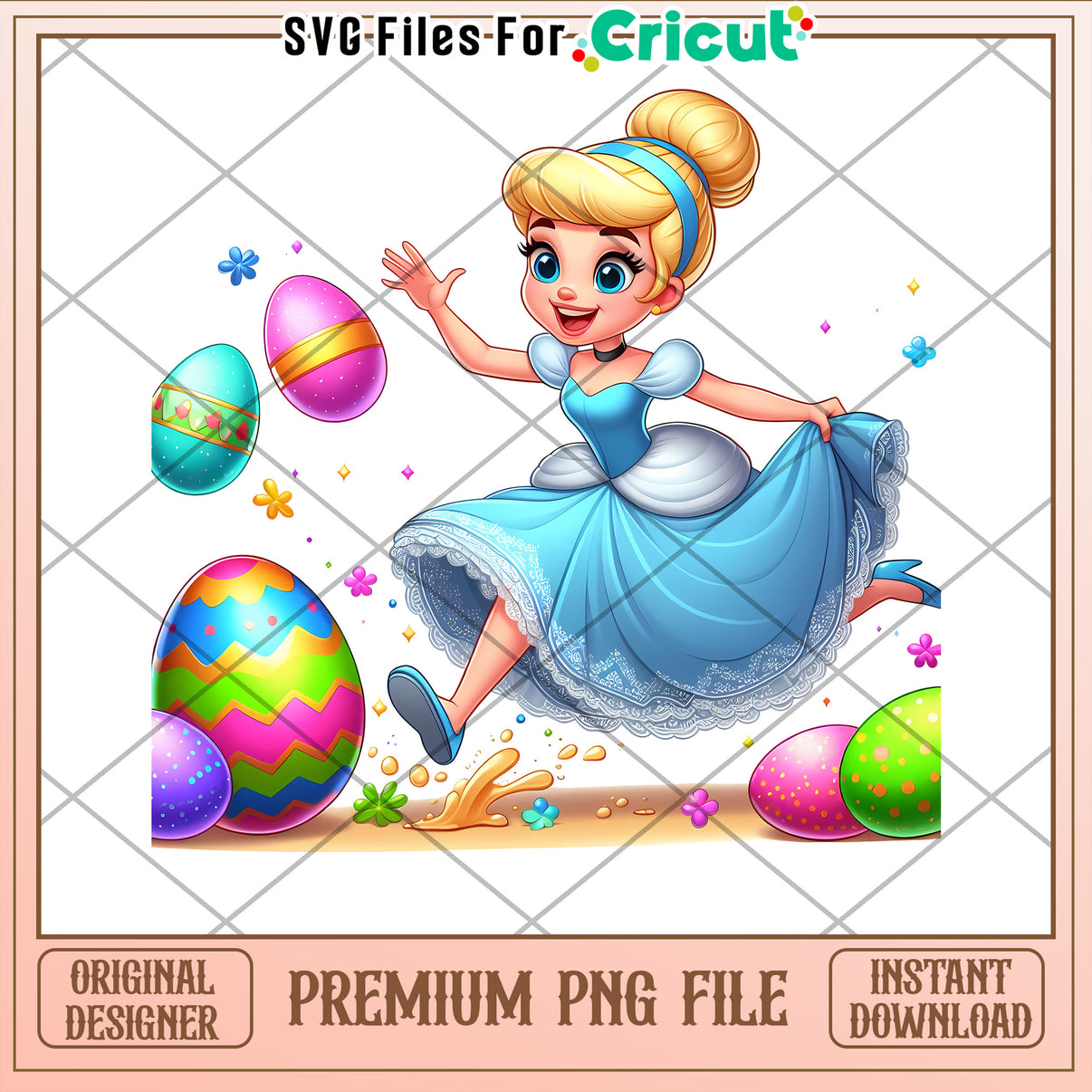 Cinderella Easter PNG Instant Download – svg files for cricut
