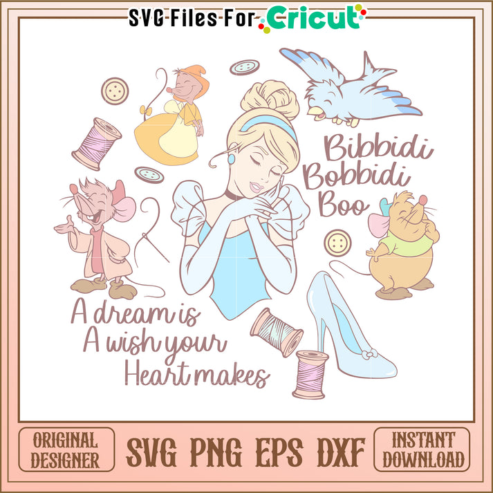 Cinderella SVG Bundle Bibbidi Bobbidi Boo – svg files for cricut