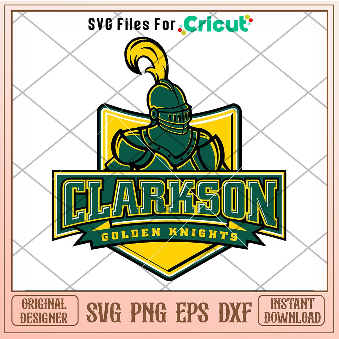 Clarkson Golden Knights Logo Svg, Clarkson Golden Knights Svg, NCAA Sv ...