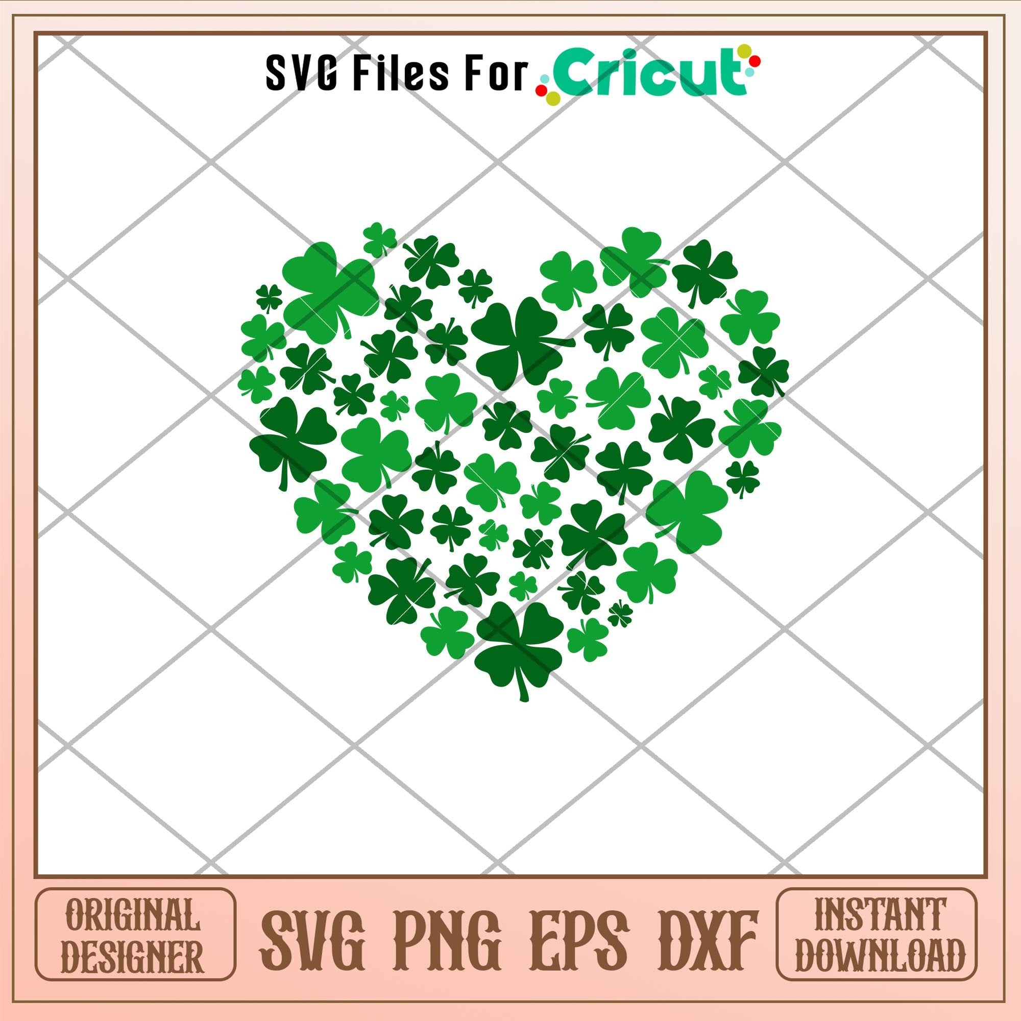 Clover Heart, Clover Heart Svg – svg files for cricut