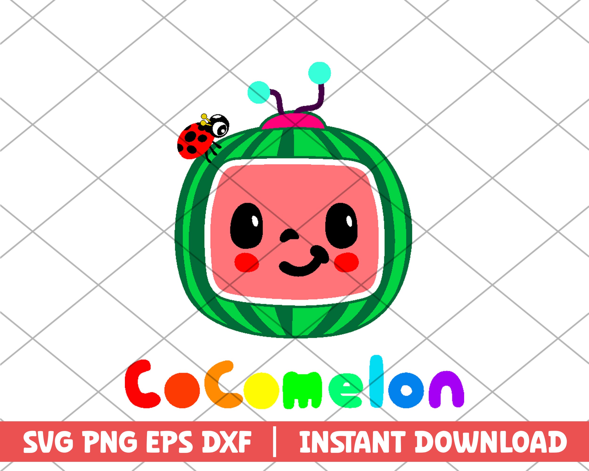 Cocomelon logo cartoon svg – svg files for cricut